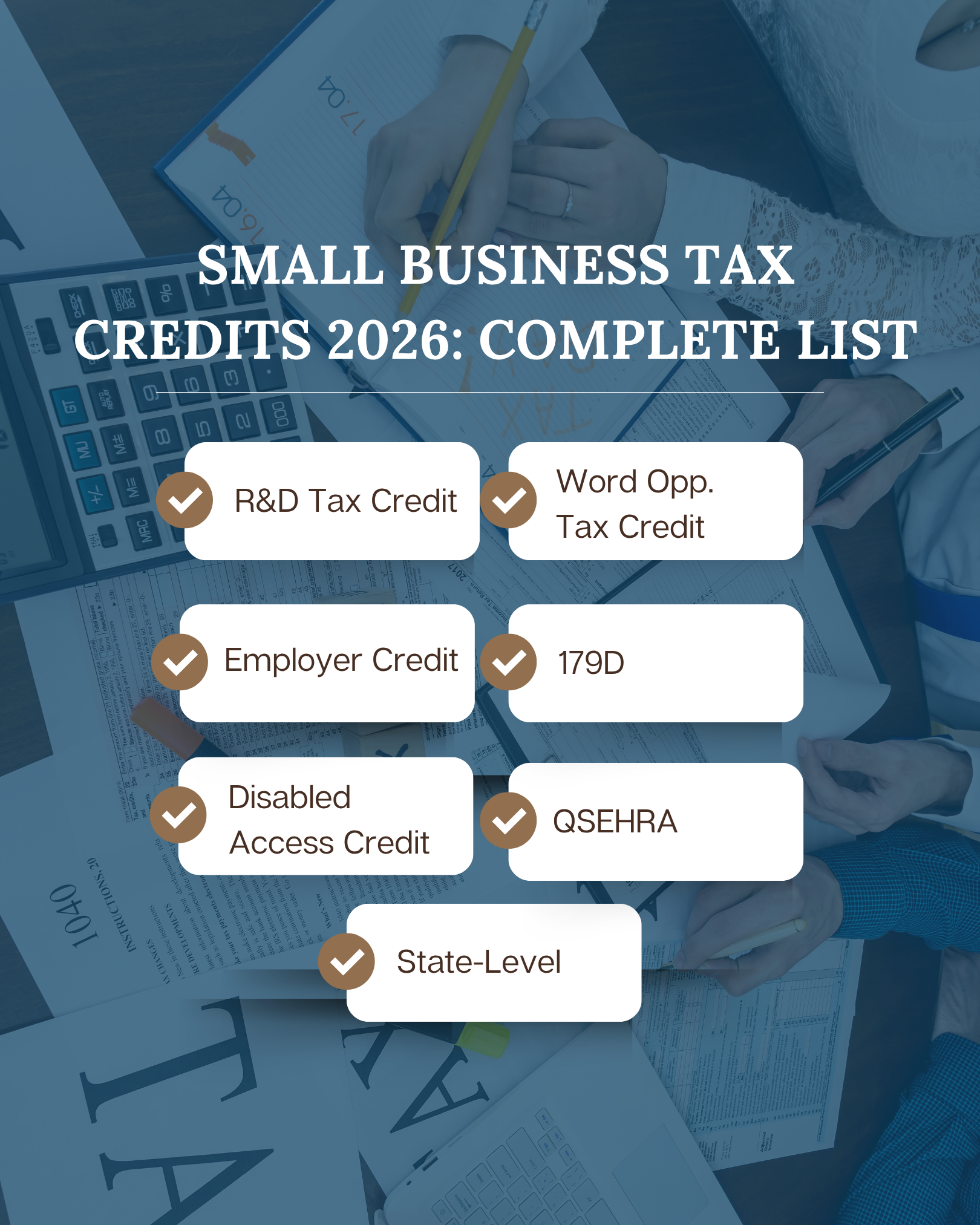 Small Business Tax Credits 2026: A Complete List - Indago, Inc.